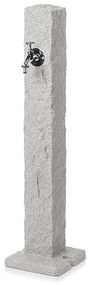 Zahradní sloupek s kohoutkem NATURA světle šedý granit