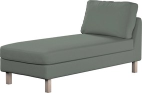 Potah na podnožku IKEA Karlstad barva zelená látka pletený vzor