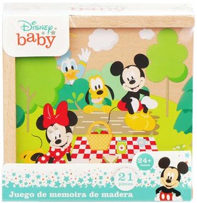 _Ostatní 1_ DŘEVO Hra Domino Mickey Mouse 21 dílků v krabičce *SPOLEČENSKÉ HRY* 12332