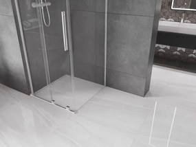 Mexen Velar L, sprchový kout s posuvnými dveřmi 90 x 90 cm, 8mm čiré sklo, chromová, 871-090-090-03-01