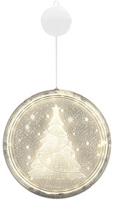 Tutumi Vánoční akrylová lampa vánoční stromeček bílá