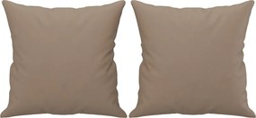 3místná pohovka s polštáři cappuccino 180 cm umělá kůže 3200812