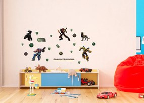 Dětská samolepka na zeď Transformers Útok | 42.5 x 65 cm | DDKM1671