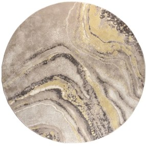 OnaDnes -20% Šedo žlutý látkový koberec Zuiver Solar 240 cm