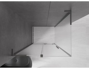 Mexen Velar L, sprchový kout s posuvnými dveřmi 110 x 85 cm, 8mm sklo námraza, grafit broušený, 871-110-085-33-66