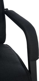 XL konferenční židle Anubis látka – černá/černá