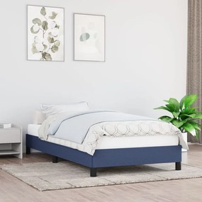 Rám postele modrá 100x200 cm textil