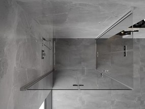Mexen Mist-F Duo, skládací sprchový kout 95 x 85 cm, čiré sklo, chromový profil, 8A6-095L-085P-01-00