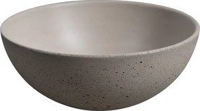 Sapho Sapho, MINOR betonové umyvadlo na desku, průměr 26cm, písková, MR26014