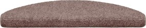 Schodové rohože samolepicí 10 ks 65 x 21 x 4 cm světle hnědé, půlkulaté, velké 149699