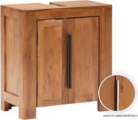 furniture-nabytek.cz - Skříňka pod umyvadlo Osbon - Černé kovové úchytky