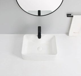 Erga Joyce, umyvadlo na desku 480x370x130 mm, bílá lesklá, ERG-V03-9105-WH
