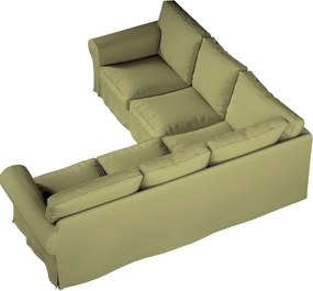 Potah na pohovku IKEA  Ektorp rohová barva zelená látka lesklé, sametová