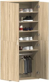 Skříň na obuv 80 x 39 x 178 cm Kompozitní dřevo Sonoma dub 3333868