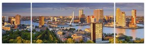 Obraz - Panorama Rotterdamu, Nizozemsko (170x50 cm)