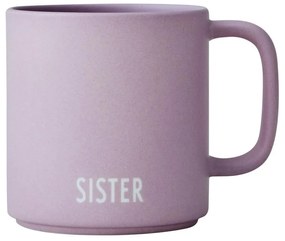 Fialový porcelánový hrnek 175 ml Sister – Design Letters