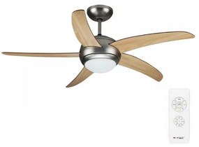 V-Tac Stropní ventilátor 2xE27/20W/230V + DO 7916