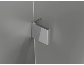 Mexen, Mexen Lunar L sprchová stěna pravá 90 x 200 cm, průhledná 8 mm, chrom - 830L-090-000-01-00-P
