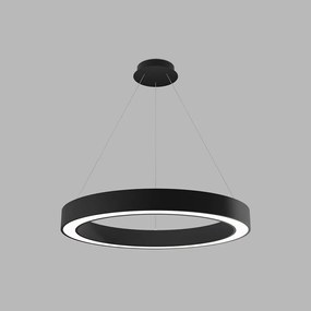 Závěsné kružnicové svítidlo Saturn Slim Barva: Černá, Průměr: 800 mm, Stmívání: Stmívatelné Casambi Tunable White