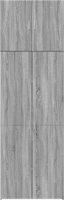 Skříň highboard šedá sonoma 80 x 42,5 x 249 cm kompozitní dřevo 3281369