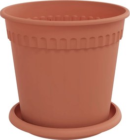 Květináče 6 ks Cihlově červená Plast 3403256