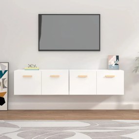 Nástěnné skříňky 2 ks bílé 80 x 35 x 36,5 cm kompozitní dřevo 3115644
