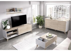 Aldo Designový televizní stolek Ness white