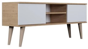 TV stolek TORONTO 120 cm dub artisan/bílý