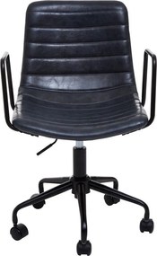 Tmavě šedá kancelářská židle z imitace kůže Forbes – Premier Housewares
