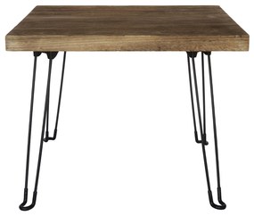 Odkládací stolek Pavlovnie světlé dřevo, 60 x 60 cm