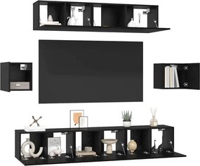 Sestava TV skříněk 7 ks Černý dub Kompozitní dřevo 3393409