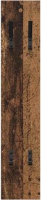věšák, nástěnný, 1 prkno, háčky, kompozitní dřevo, 100x20x1,5 cm, staré dřevo, Dekorino TK20260016