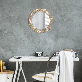 Kulaté dekorativní zrcadlo Sen o zemi pohádek fi 50 cm