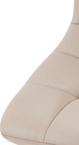 Sada 4 jídelních židlí Antibes umělá kůže – taupe