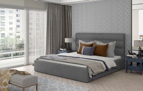 Eltap Čalouněná postel Caramel s úložným prostorem Materiál a barva potahu: Monolith 85 - šedá, Rozměry (cm): 160x200