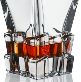 Bohemia Jihlava křišťálový whisky set Crack 1+6