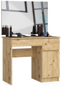 Kosmetický stolek se zrcadlem P-2/SL I dub artisan pravý