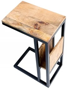 Přírodní mangový odkládací stolek Concierge 45 cm
