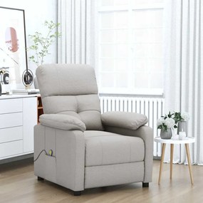 Masážní křeslo taupe textil 289680