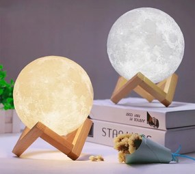 ISO 3D Lampička měsíc Moon Light 8 cm, 9509