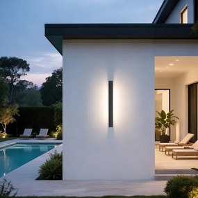 Brilagi - LED Venk. nást. svítidlo AQUA LINE LED/12W/230V 45 cm IP44 antr CRI 90