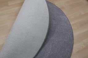 Vopi, Kusový koberec Apollo Soft šedý kruh, 100x100 (průměr) kruh, šedá, chodba / předsíň
