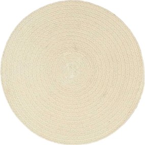 Prostírání 4 ks přírodní 38 cm kulaté bavlna 133842