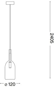 Ideal Lux - LED Lustr na lanku EMPIRE 1xG9/3W/230V