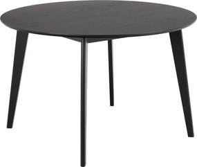 Kulatý jídelní stůl Roxby 120 cm černý