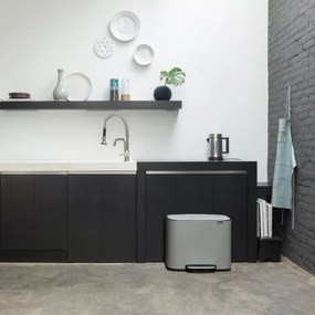 Brabantia BO pedálový koš 3x11L minerální šedá