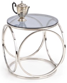 Konferenční stolek VENUS S stříbrná / kouřová