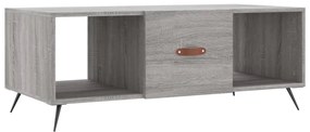 vidaXL Konferenční stolek šedý sonoma 102x50x40 cm kompozitní dřevo