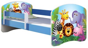 Dětská postel - ZOO 2 140x70 cm modrá