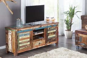 Noble Home TV stolek Karujo, 150 cm, masiv, recyklované dřevo